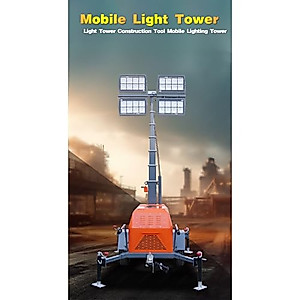 4 * 1000w Led Lamp Automatic Rising-Lowering Mobile Light Tower