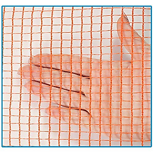 Kidkusion Non-Retractable Driveway Safety Net, Orange, 30' | Outdoor Barrier; Playtime Safety; Yard Safety