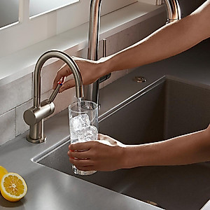 InSinkErator F-HC3300SN Modern Instant Hot & Cold Water Dispenser - Faucet Only, Satin Nickel