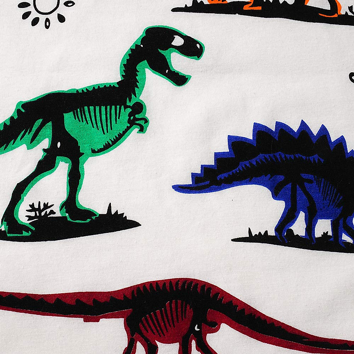 Little Hand Kids Dinosaurs Pajama 100% Cotton Short Pajamas for Boys Sleepwear Pjs Sets Toddler Summer Clothes Size 5T