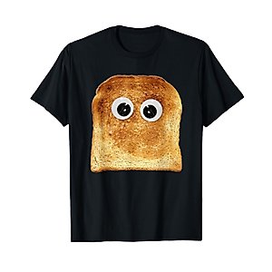 Googly Eye Toast Bread Eater Vegetarian Costume Funny Silly T-Shirt