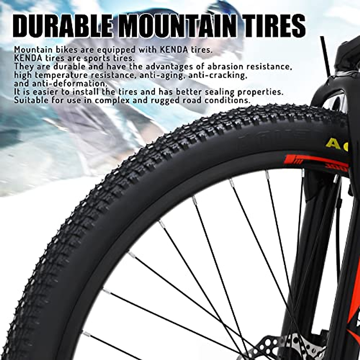 SOCOOL 26 inch Mountain Bicycles for Men, Womens Mountain Bikes for Adults Teenagers