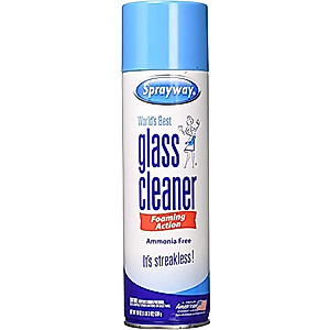Sprayway Glass Cleaner , Foam Action , 19 Fl Oz , ( Pack of 3 ) - Bonus Ultra Fine Microfiber Cleaning Cloth for Glass