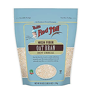 Bob's Red Mill Oat Bran Hot Cereal 40 Ounce (Pack of 2)