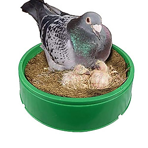 SRRPSPIGEON Pigeon Nest Plastic Bird Nesting Bowls 4pc Bird Nest Bowl Breeding Hatching Nest for Pigeons, Quails, and Small Birds