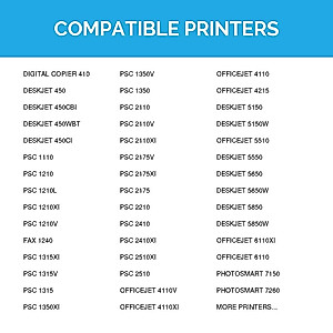 LD Remanufactured Ink Cartridge Replacement for HP 56 & HP 57 (2 Black, 1 Color, 3-Pack)