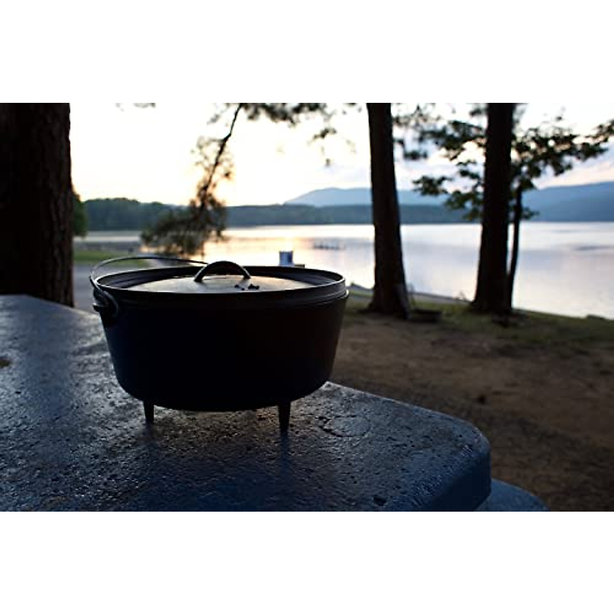 Lodge Tall Boy Tripod with 5 Quart Deep Camp Dutch Oven