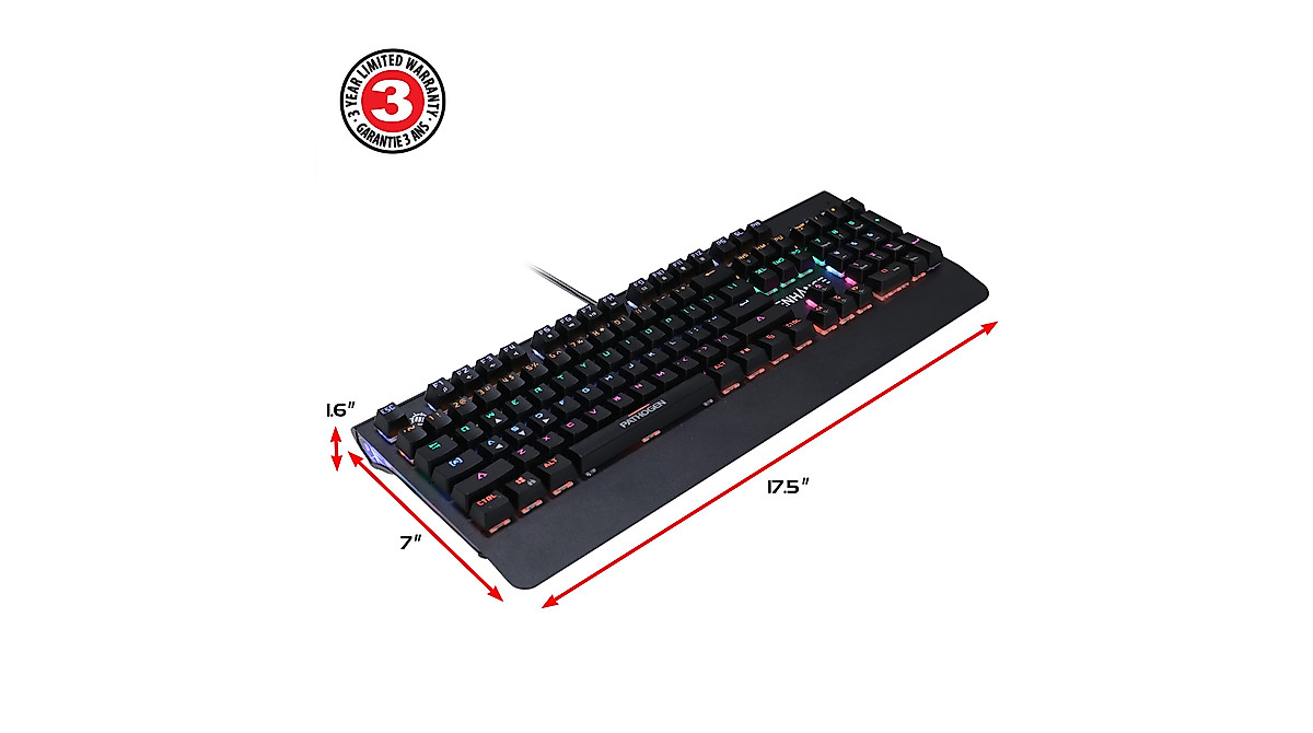 ENHANCE Pathogen 2 Blue Switch Gaming Keyboard