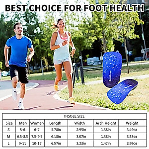Arch Support, 330+ lbs Plantar Fasciitis Insoles, 3/4 Length Orthotic Inserts for Women & Men Heel Pain, Flat Feet,Heavy Duty Strong Support Pain Relief for Walking Running
