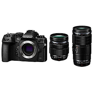 OM SYSTEM OM-1 Mirrorless Camera with M.Zuiko Digital ED 12-40mm f/2.8 PRO II Lens Kit, 90mm Macro Lens