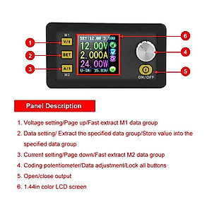 Communication Version Numerical Control Voltage Power Supply Adjustable Volt Transformer Step Down Voltage Converter Power Regulator Panel(DPS5005-USB-BT)