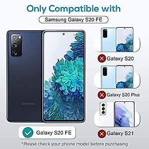 LK [3+3 Pack] 3 Pack Samsung Galaxy S20 FE 5G Screen Protector + 3 Pack Black Camera Lens Protector, 9H Tempered Glass for Galaxy S20 FE, Easy Installation, Bubble Free [Not Fit for Galaxy S20]