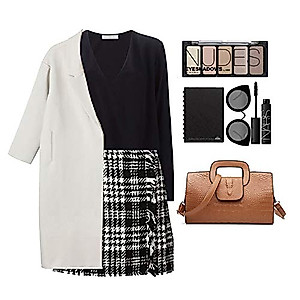 ZLMBAGUS Women Vintage Flap Tote Top Handle Satchel Handbags PU Leather Clutch Purse Alligator Print Casual Messenger Shoulder Crossbody Bag Z-Brown