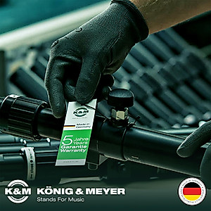 K&M - König & Meyer 17580.014.55 - Heli 2 Guitar Stand - Folding A-Frame for Acoustic Guitars - Adjustable and Collapsible – Sturdy and Durable - Professional Choice - German Made - Black