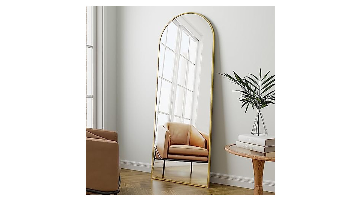 Elegant Arched Full Length Mirror - GLSLAND 21x64