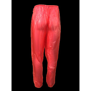 Haian Plastic Jogging Bottoms (Large, Transparent Red)