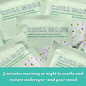 Patchology Chill Mode Hydrating Under Eye Patches - Under Eye Mask For Dark Circles and Puffy Eyes Care, Treatment & Moisturizer - Eye Bags, Puffiness & Wrinkles Reducer (5 Pairs)