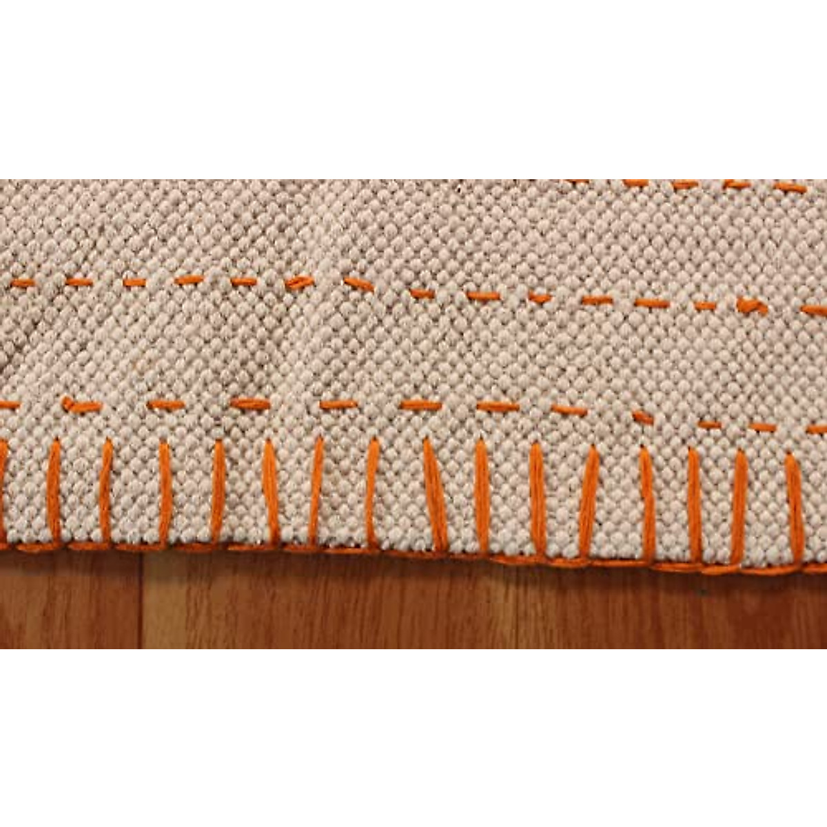 Casavani Upgraded Boho Bathroom Rug 100% Woven Geometric Rug for Bedroom White and Black Rug Bohemian Bath Mat, Kitchen Rug Washable Cotton Throw Rug Tassel Rug for Living Room 4x10 Feet Runner