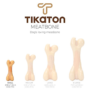 Tikaton Dog Chew Toys for Aggressive Chewers, Chicken Flavor Durable Dog Teething Chew Toys Bones for Large/Medium/Small Puppies
