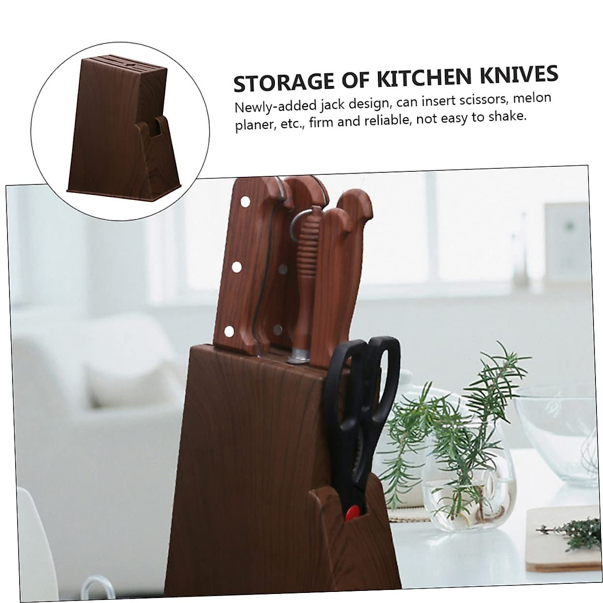 HONMEET 1pc Knife Holder Utensils Utensil Holder Drawer Desktop Drawer Plastic Storage Rack Sharpening Holder Cutlery Block Holder Kitchenware Storage Rack Household Cutter Rack Shelf