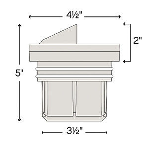 Hinkley Landscape Lighting Shielded Well Light – Highlights Important Landscape Features and Surfaces and Increases Home Security, Bronze Finish with Shield Cover to Protect Light, 15708BZ