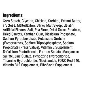 SmartBones Mini Chews With Real Peanut Butter 24 Count, Rawhide-FreeChews For Dogs (Packaging May Vary)