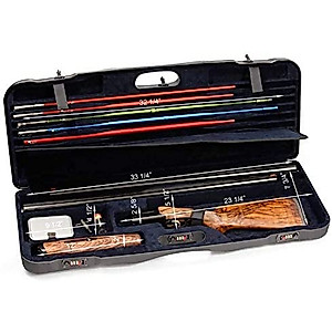 Negrini Cases 1652LR-TS/5040 Shotgun Case for O/U ABS/1 Gun/1 Barrel up to 33 1/2-Inch with 3 Tube Set
