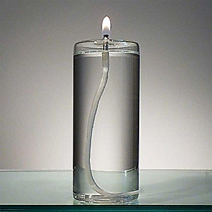 Firefly Dripless 6-Inch Refillable Glass Pillar Candle - Memory, Unity, Prayer and Window Candle Without The Wax Mess - Use Alone, in a Candle Holder or Lantern - for use in The Interior of Your Home