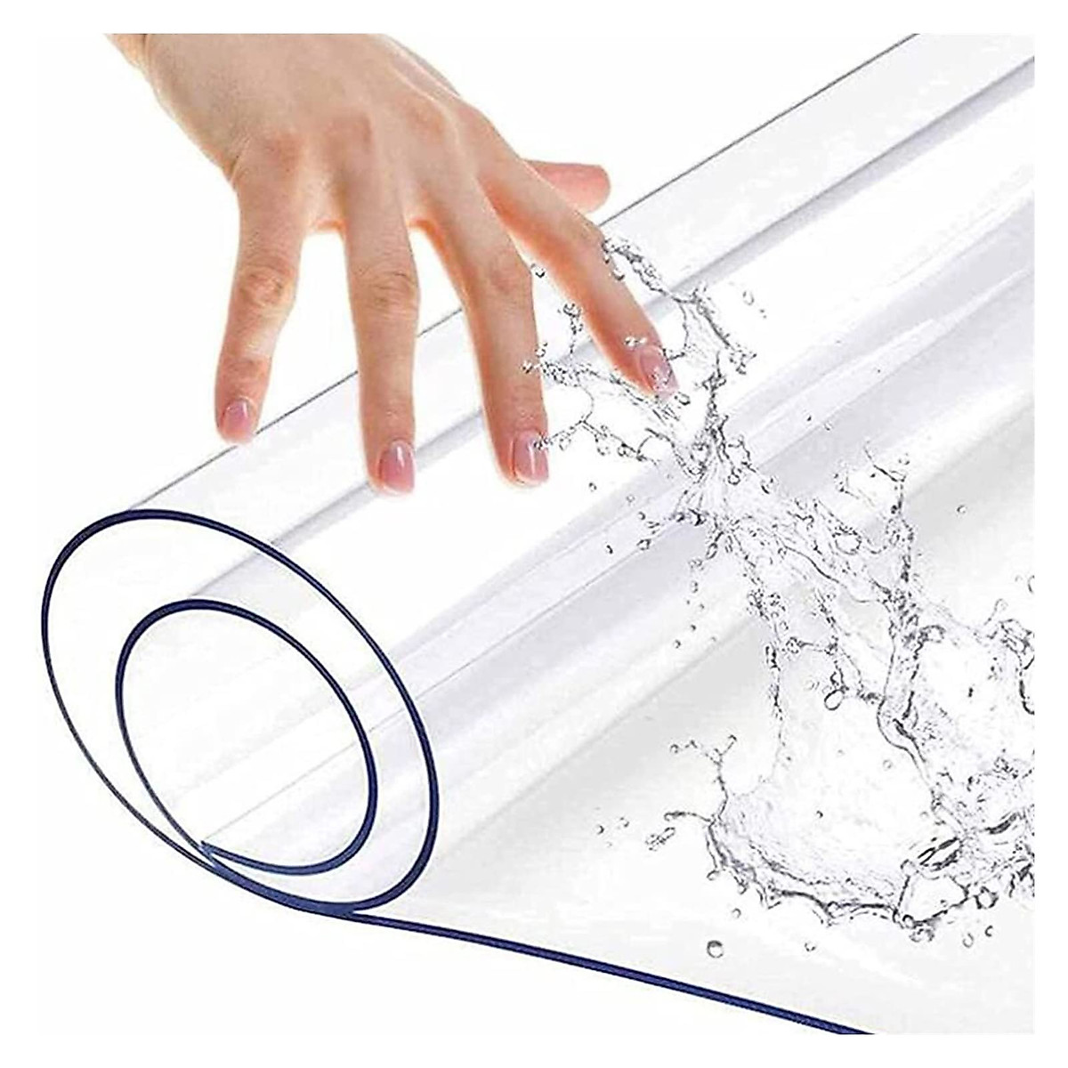 Clear PVC Desk Chair Mat 1.5mm Chair Mat For Floor Protection, Pvc Clear Transparent, Plastic Carpet Wooden Floor Protector Household Waterproof Non-slip Mat,85/105/125/145/165cm wide,100-600cm for Of