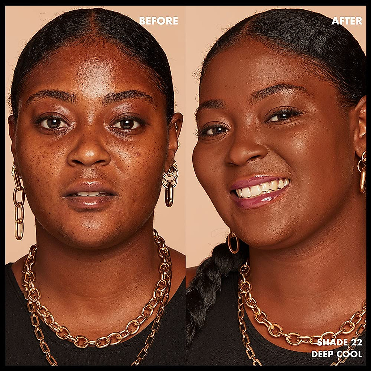 NYX PROFESSIONAL MAKEUP Can't Stop Won't Stop Foundation, 24h Full Coverage Matte Finish - Deep