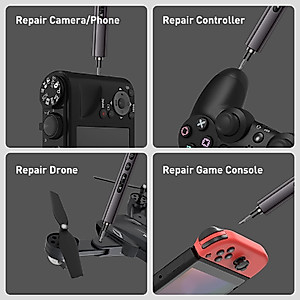Electric Screwdriver Set, 2024 NEW 44 in 1 Mini Cordless Precision Screwdriver, Ultra-high Strength Steel Bits, 2 Speeds, Long Battery Life, Anti-slip Handle, LED Lighting, For Most Digital Products