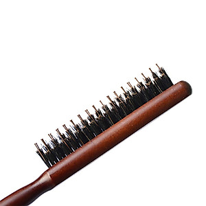 1 Piece Boar Bristle Backcombing and Combing Brush for Edge Control and Volumizing Hair