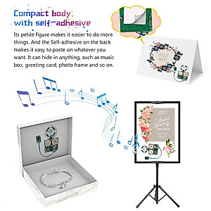 Recordable Sound Module, Icstation 8M USB Programmable Sound Chip with Speaker, Push Button Activated Charging Sound Board for DIY Music Card Birthday Valentine's Day Greeting Card