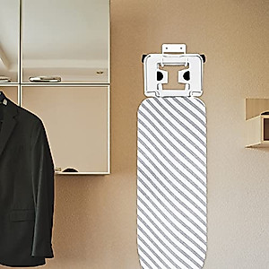 COLLBATH 1 Set Holder White Hooks Hanging Mount Storage Double for Wall Shelf Keys Hat Iron Hanger Towels Rooms Laundry Ironing Practical Coats Hangers Bedrooms Room of Board Bathroom Hook