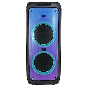 Rockville BASS Party 10 Dual 10" Portable Battery LED Party Bluetooth Speaker
