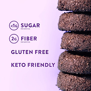 HighKey Low Carb Keto Brownie Bites - Keto Snack Low Carb Snack Sugar Free Chocolate Protein Cookies Sugar Free Snacks Gluten Free Snack Keto Friendly Food Healthy Snacks Keto Dessert Diet Snacks 3pk