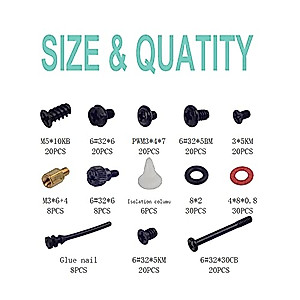 QTEATAK 272 PCS pc Basic Computer Standoffs Set & Screws Kit for Motherboard HDD Hard Drive, Case, Power Card, Graphics, Fan, Chassis, CD-ROM, ATX Case