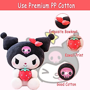 15.7" Cute Anime Plush Doll, Lovely Plush Stuffed Animal, Anime Cute Soft Plush Figure Toy, Pillow Plush Gift Filler Birthday Gift for Kids (SKuro)