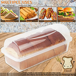 Home-X Transparent Plastic Bread Box