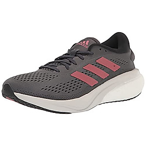 adidas Women's Supernova 2 Running Shoe, Grey/Wonder Red/Black, 9