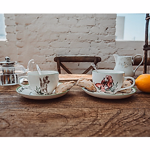 Disney Lady and the Tramp Bone China Teacup and Saucer | Set of 2