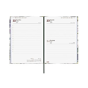 Finocam - Planner 2024 Dynamic Berlin 1 Day Page January 2024 - December 2024 (12 Months) Poppy Catalan