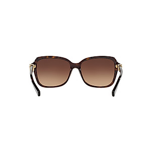 Coach HC8179 Sunglasses, Dark Tortoise/Brown Gradient, 58 mm