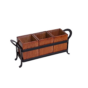 Stonarc silverware caddy, silverware holder, cutlery organizer, flatware and utensil storage, kitchen caddy, flatware caddy. Farmhouse kitchen decor.