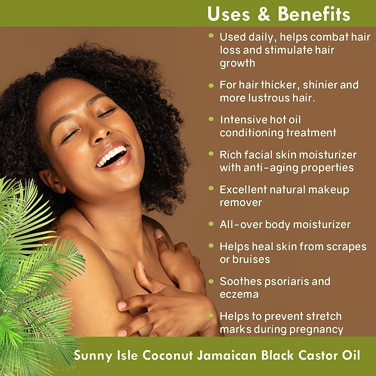 Sunny Isle Coconut Jamaican Black Castor Oil 4oz