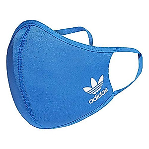 adidas Originals Standard Face Covers 3-Pack, Bluebird, Medium/Large