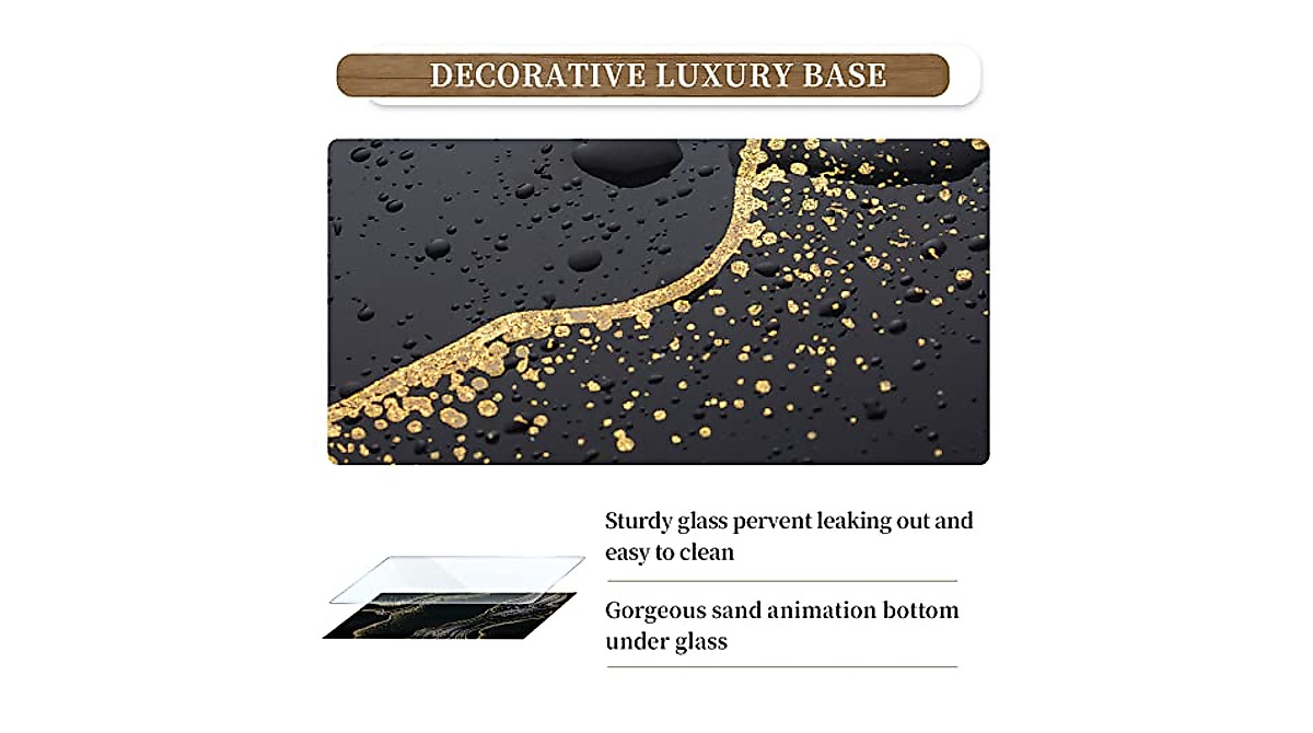 Hanobe Decorative Serving Tray - Modern Design & Easy Clean