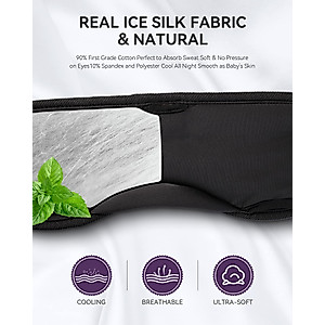 MUSICOZY Sleep Headphones Bluetooth 5.2 Headband Headphones Super Soft & Breathable, Wireless Sleeping Eye Mask Earbuds Earphones for Side Sleepers Mom Women Cool Tech Gadgets Gifts