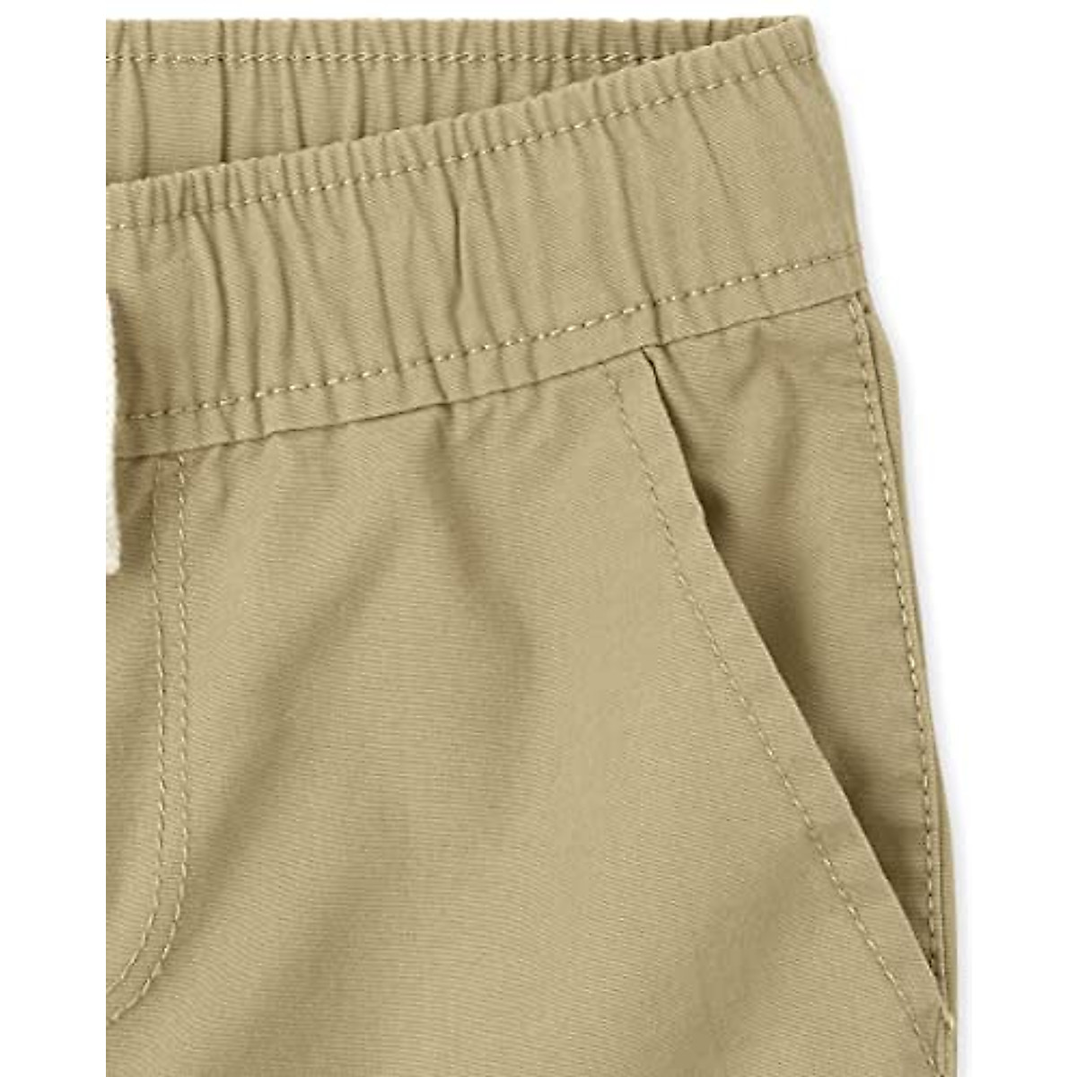 The Children's Place boys Pull on Jogger Shorts, Fin Gray/Flax/Tidal 3 Pack, 8 US