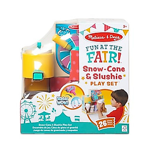 Melissa & Doug Fun at The Fair! Wooden Snow-Cone and Slushie Play Food Set - FSC Certified